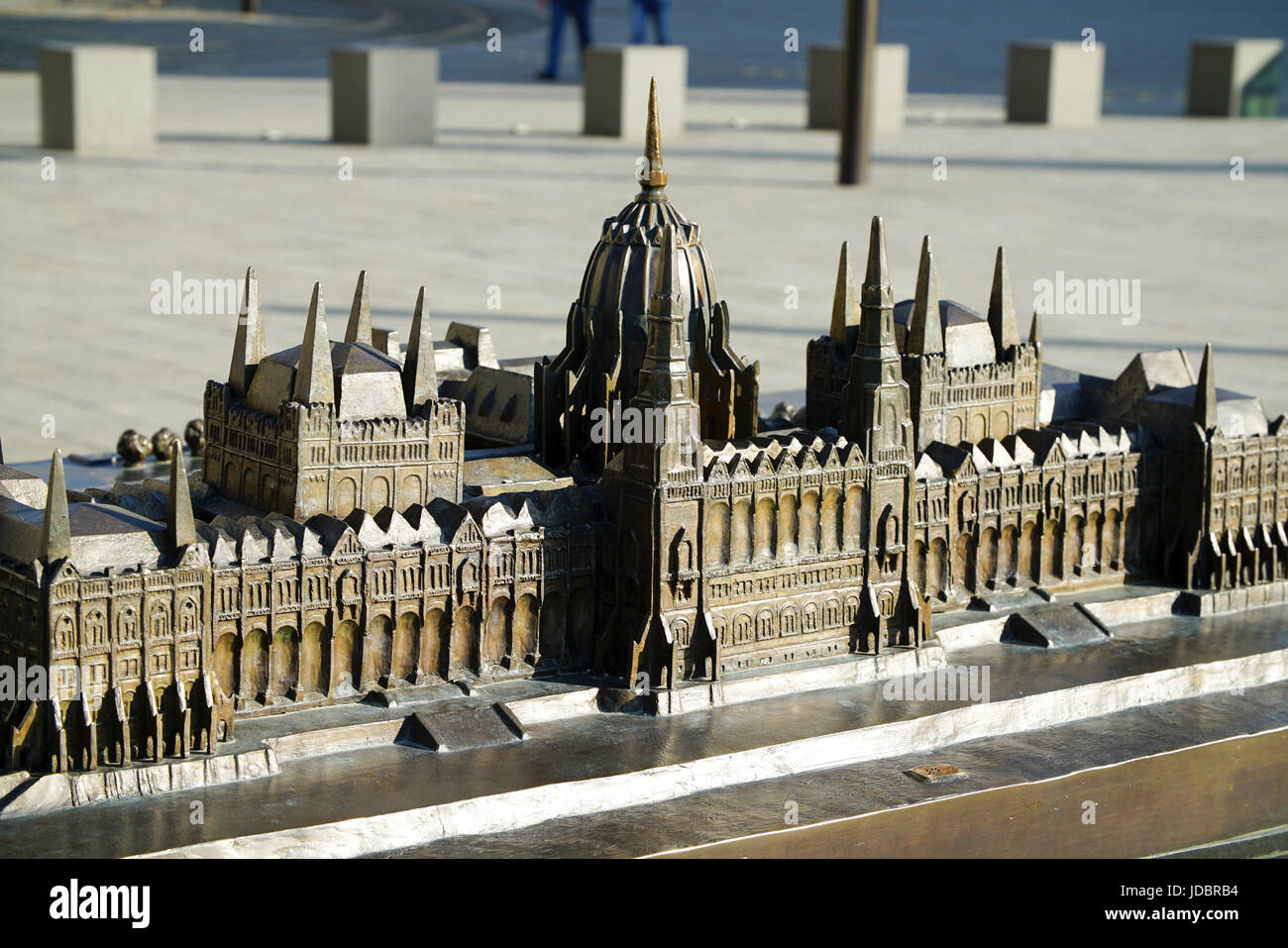 Eastern Europe, Hungary, Budapest, model of the Hungarian Parliament ...