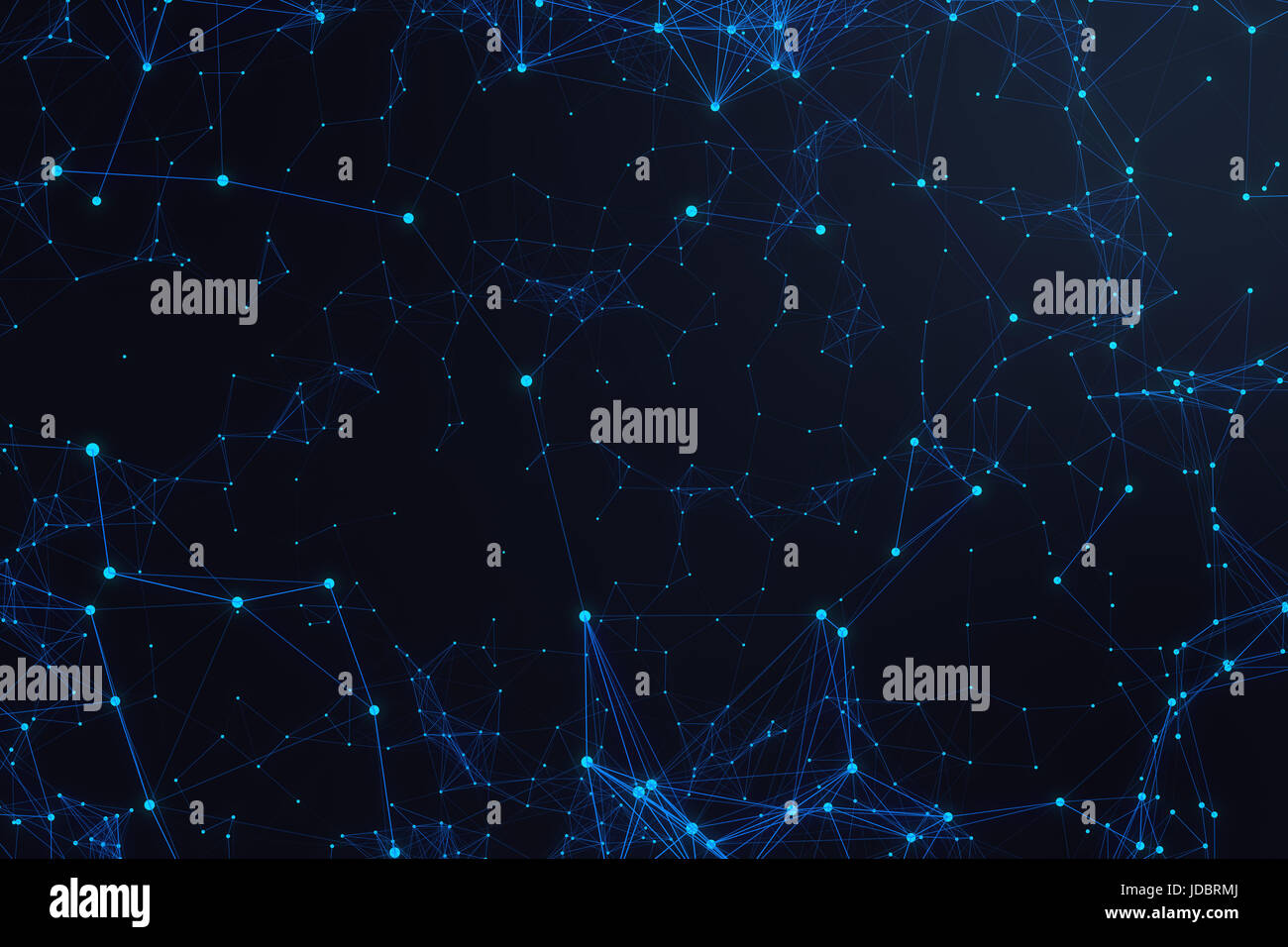 Technological connection futuristic shape, blue dot network, abstract ...