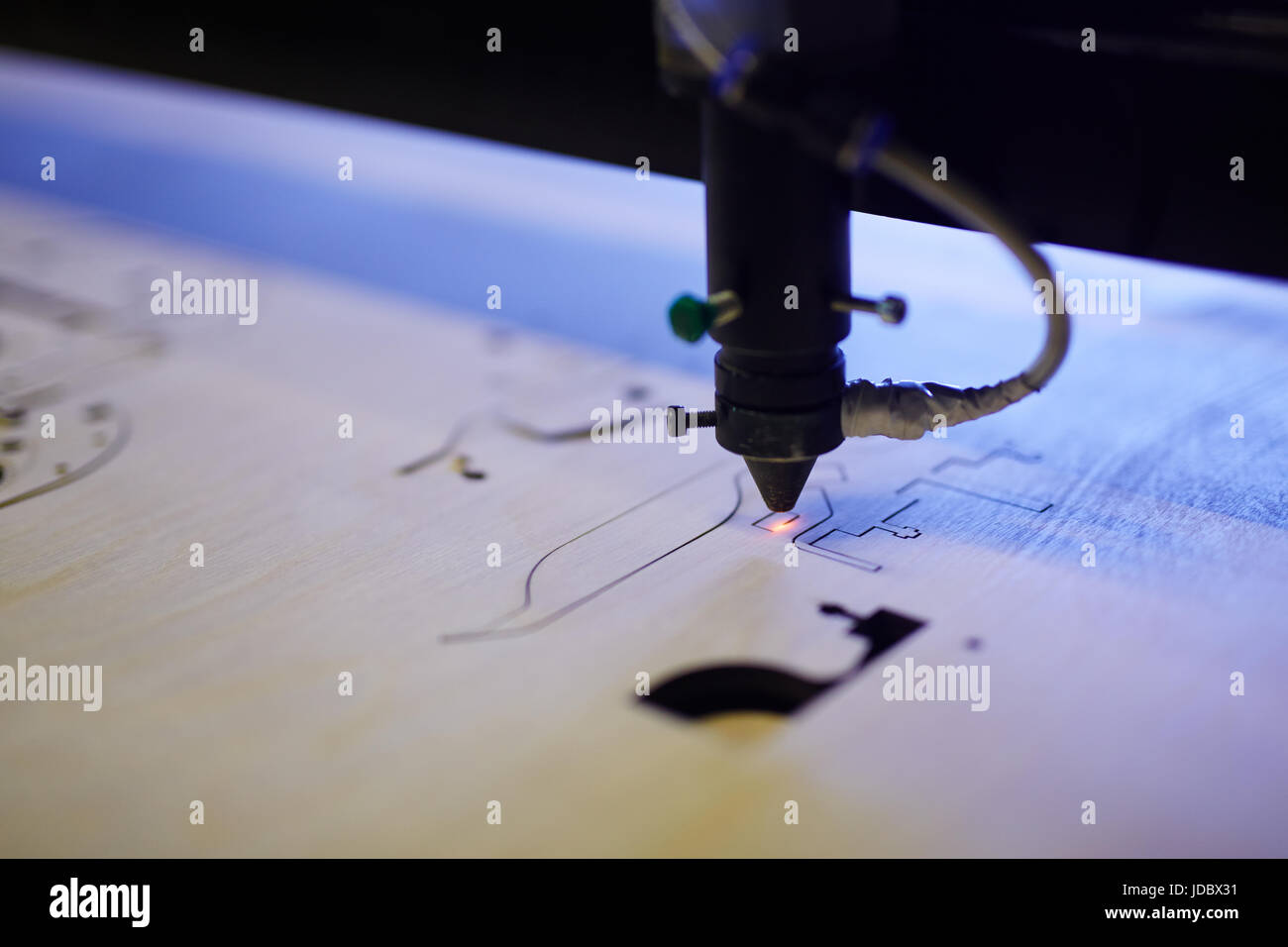 Laser cutting cnc wood hi-res stock photography and images - Alamy