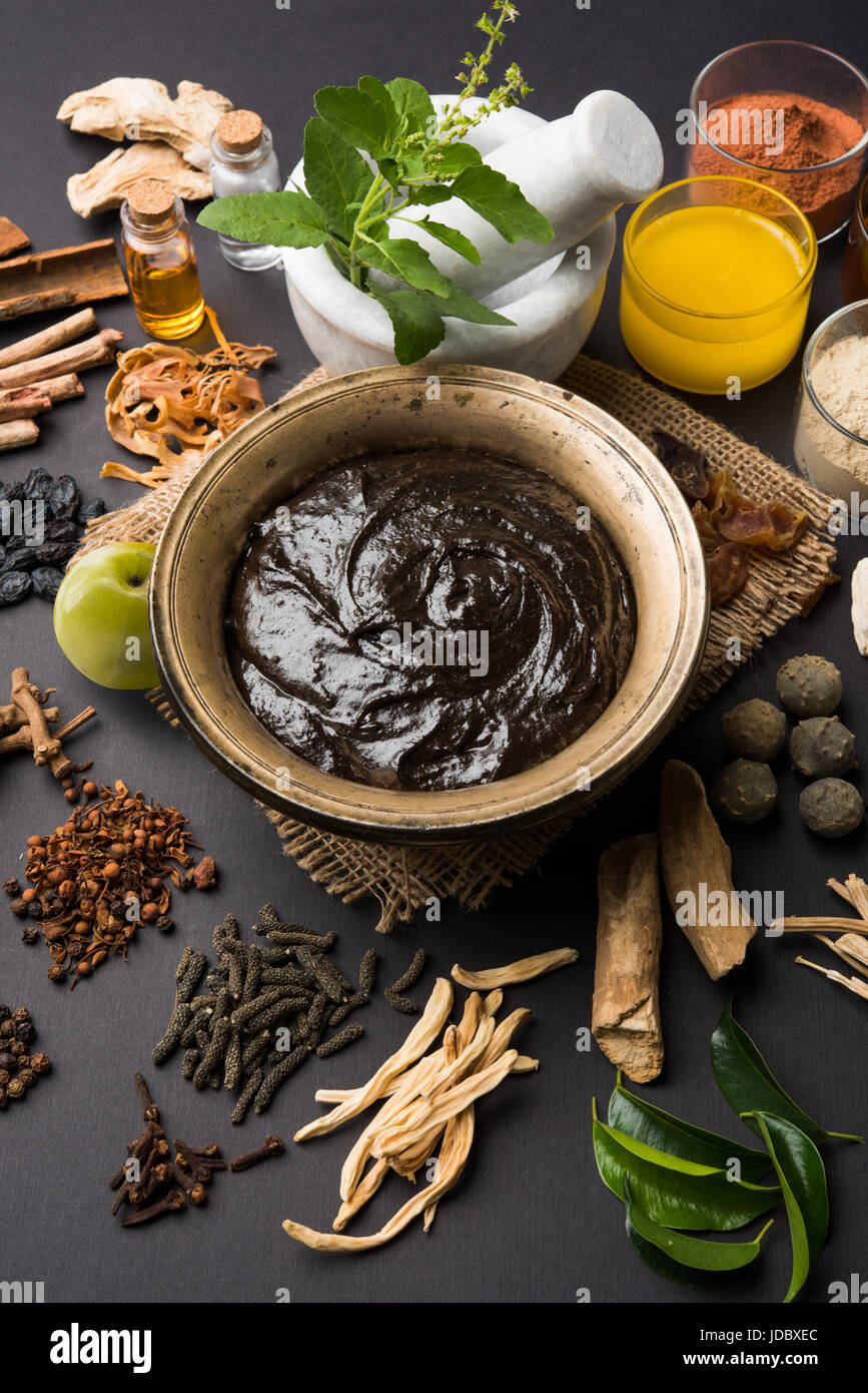 Indian Ayurvedic dietary supplement called Chyawanprash ...