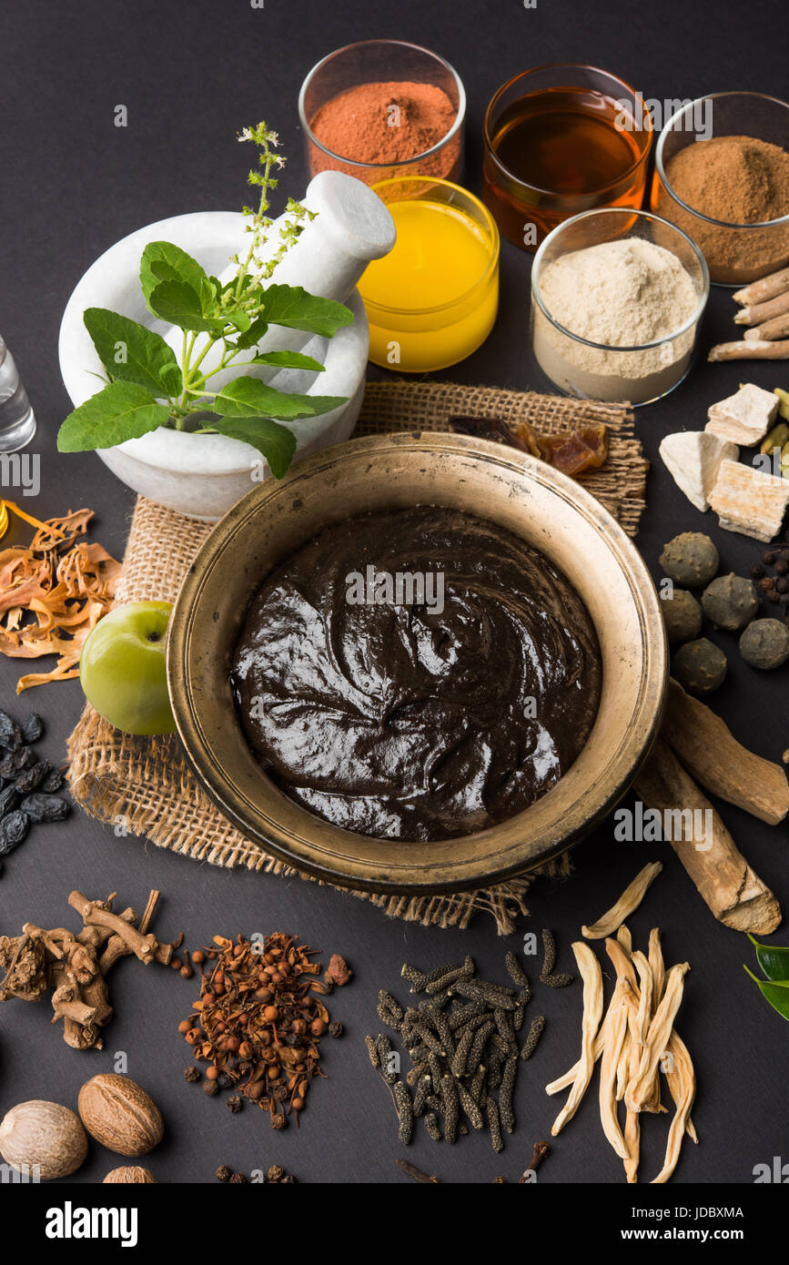 Indian Ayurvedic dietary supplement called Chyawanprash ...