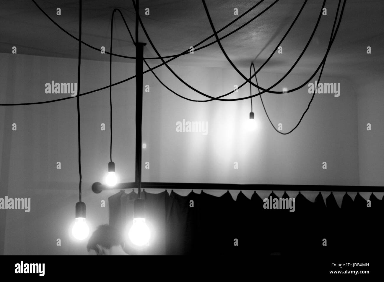 Lighting, Light, Design, Interior, Bulb, Bulbs,Wire, Wires, Lamps Stock ...