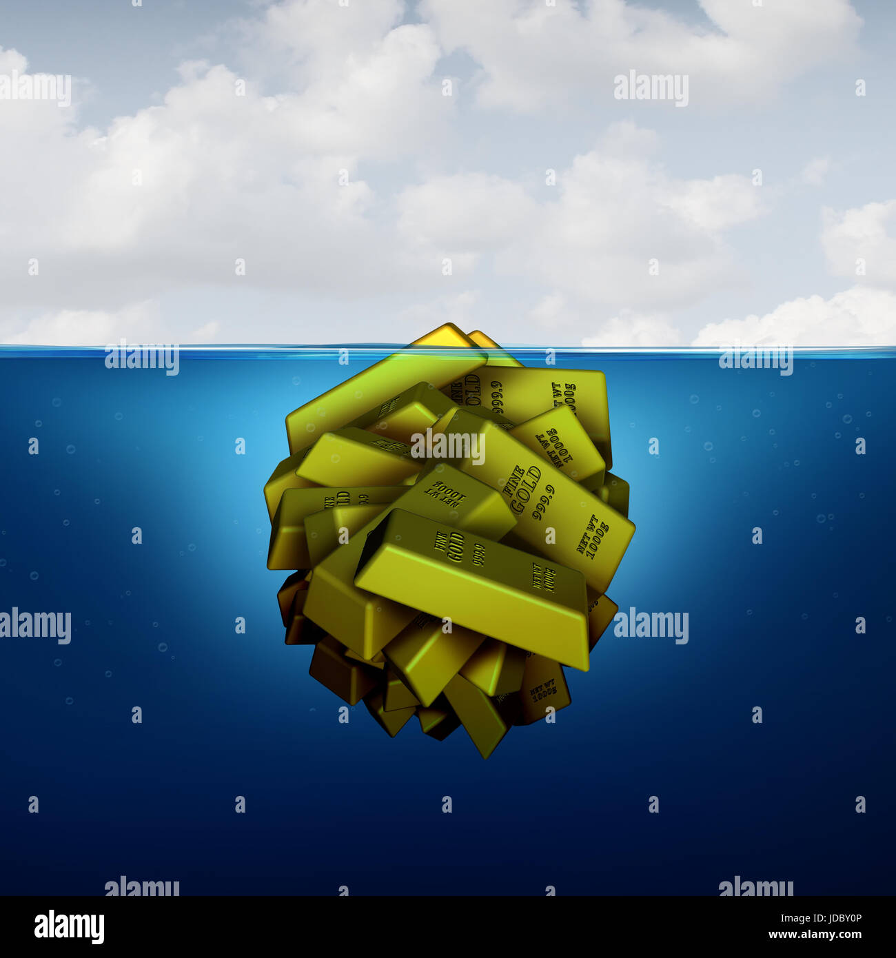 Iceberg business concept as a hidden fortune opportunity economic ...