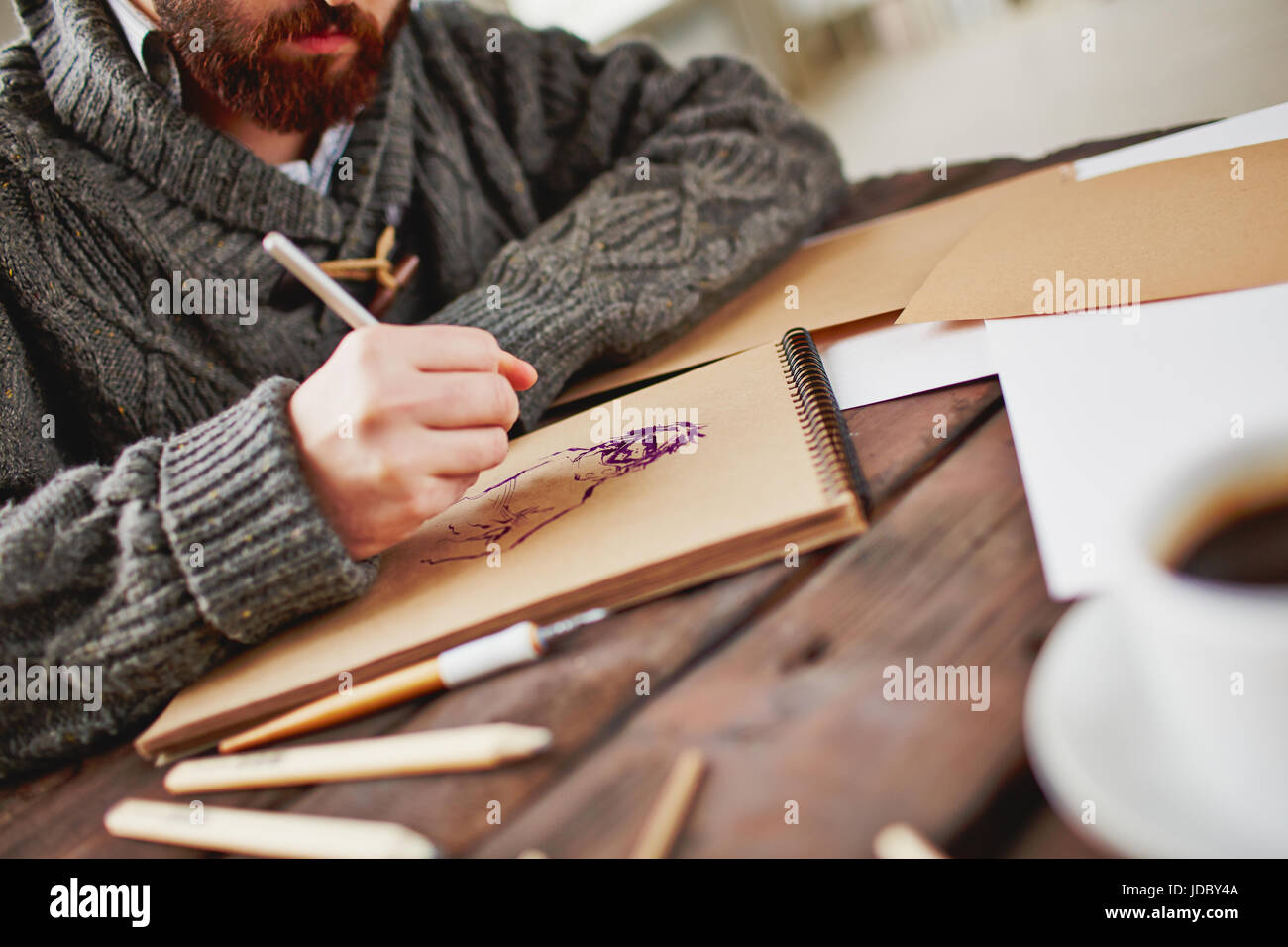 Human drawing hi-res stock photography and images - Alamy