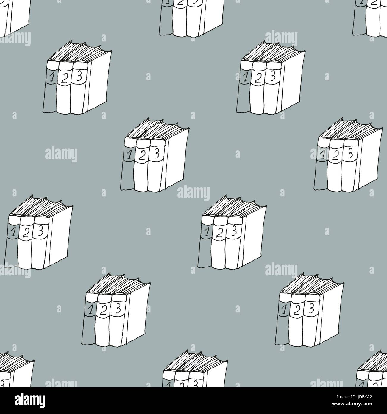 Seamless pattern with books Stock Vector Image & Art - Alamy