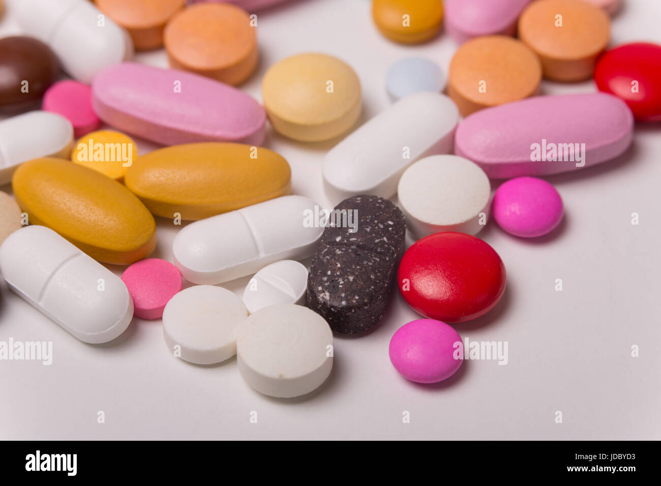 different Tablets pills capsule heap mix therapy drugs Stock Photo - Alamy