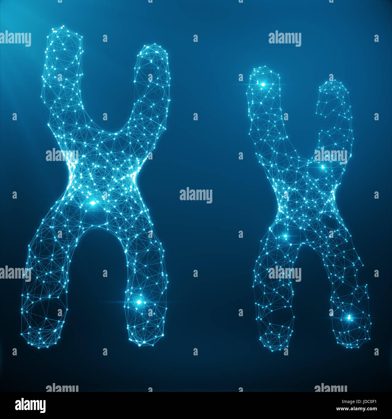 XX-Chromosome Concept for Human Biology Medical Symbol Gene Therapy or ...