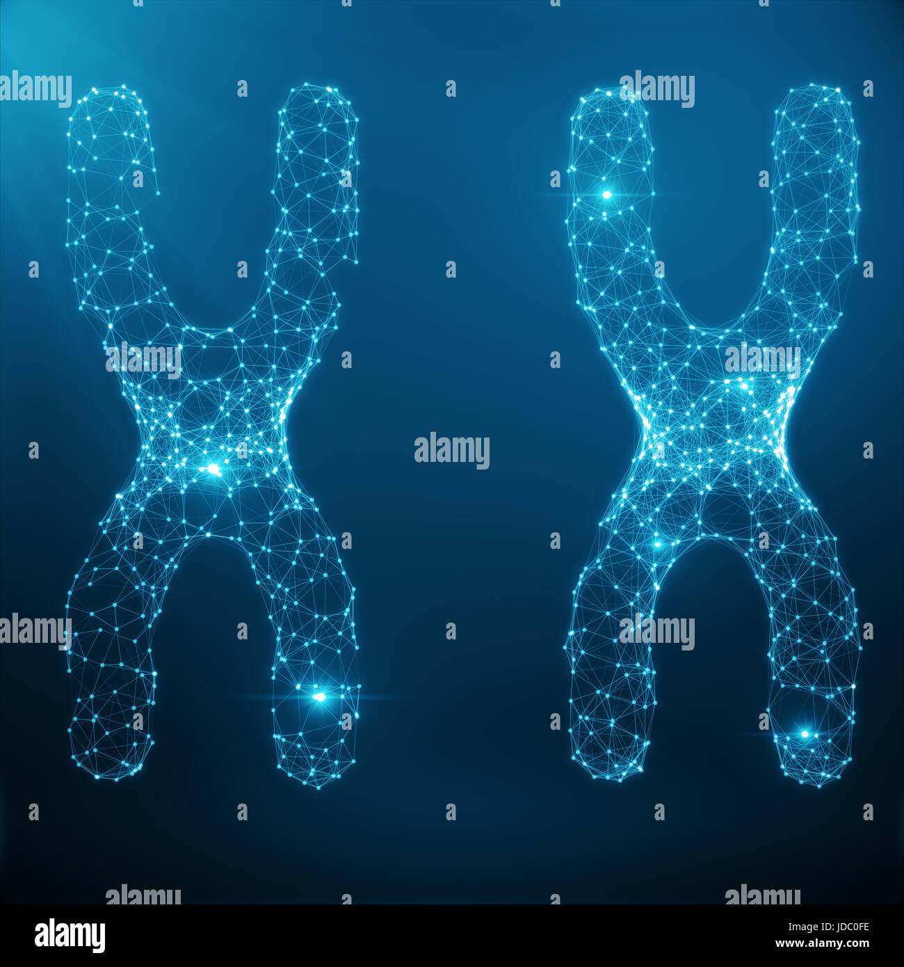 XX-Chromosome Concept for Human Biology Medical Symbol Gene Therapy or ...