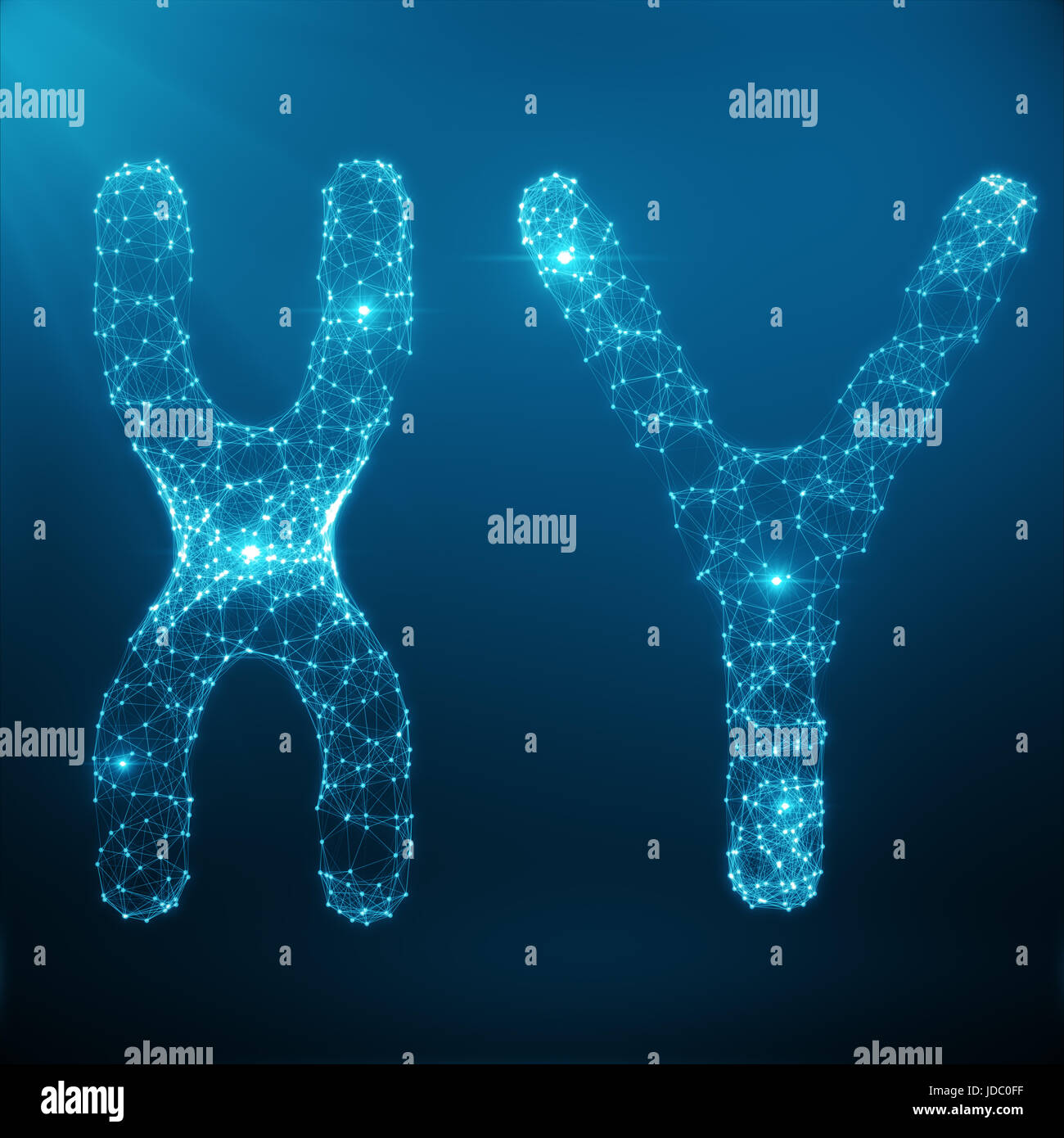 XY-Chromosome Concept for Human Biology Medical Symbol Gene Therapy or ...