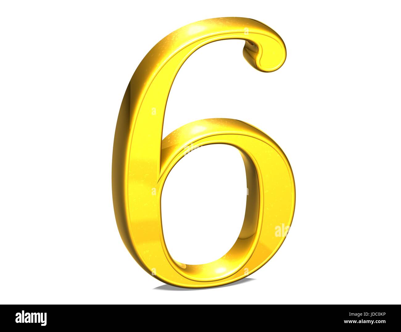 3D Set Gold Number on white background Stock Photo - Alamy