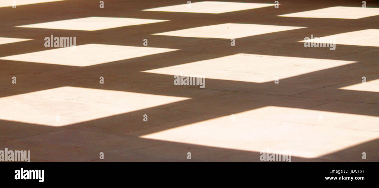 Architectural building pillars and windows shadow, abstract art form ...