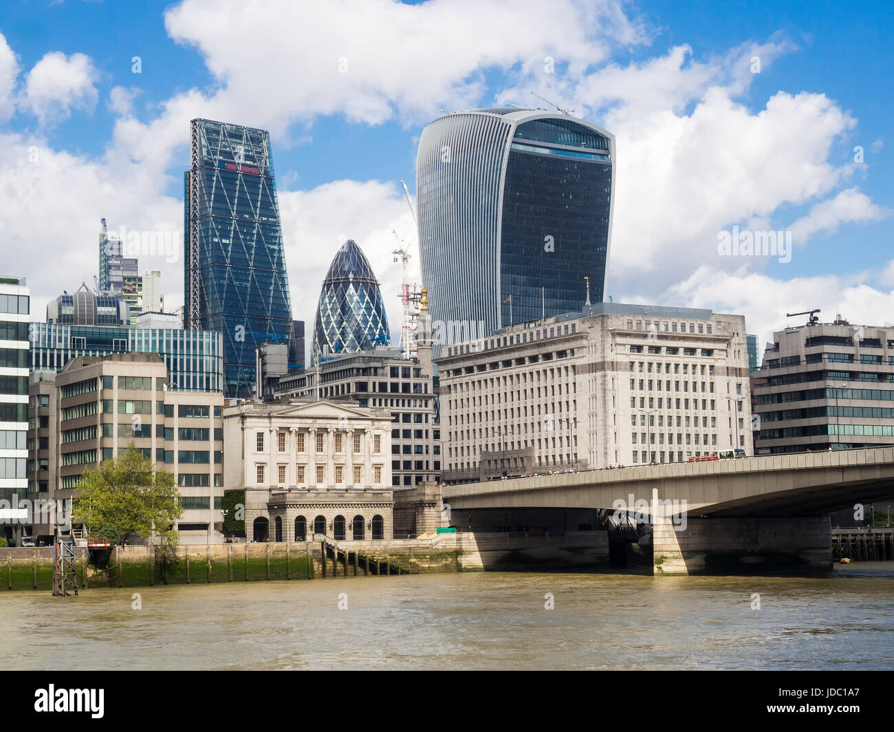 London Skyline near London Bridge Stock Photo - Alamy