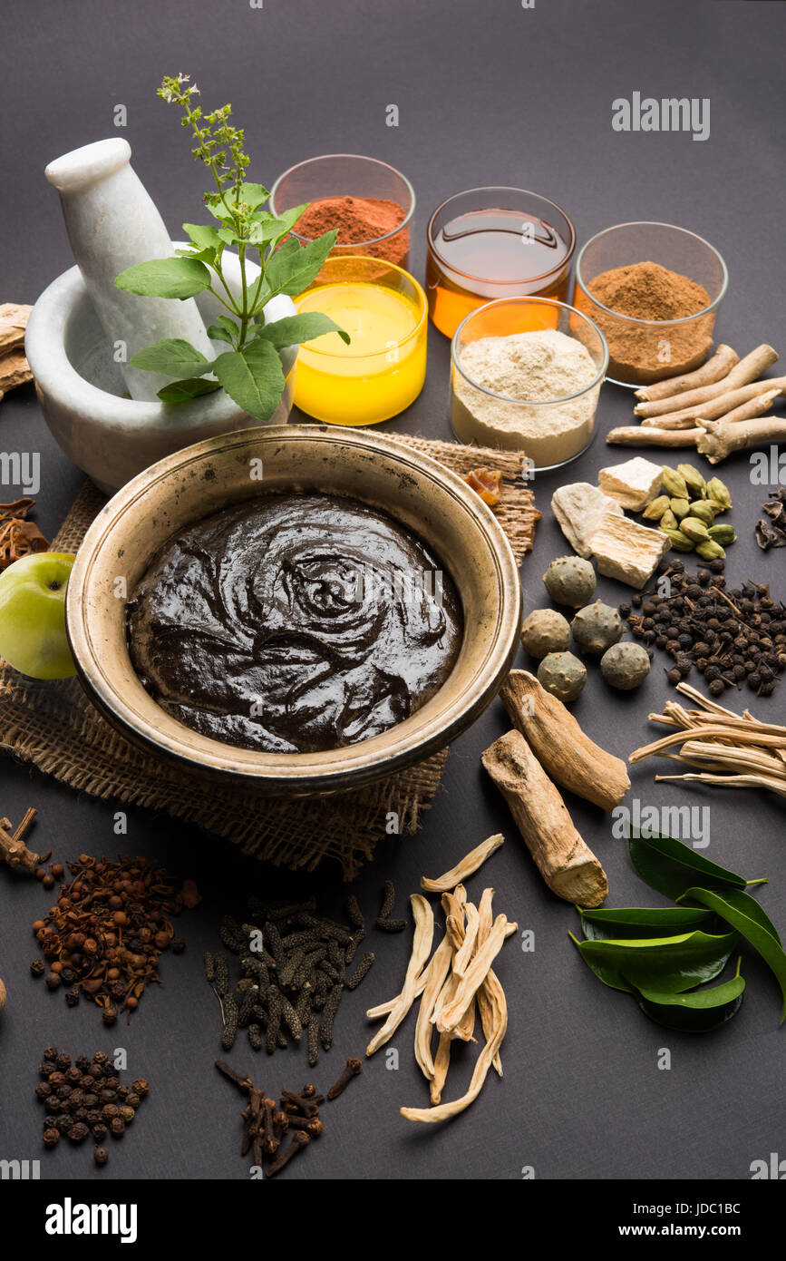 Indian Ayurvedic dietary supplement called Chyawanprash ...