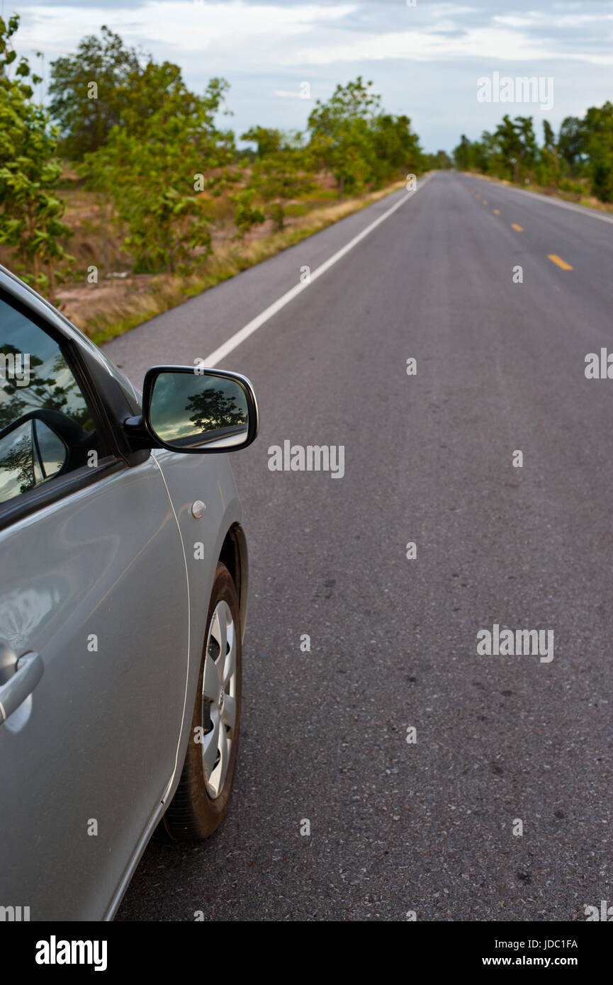 Car motion road side view hi-res stock photography and images - Alamy
