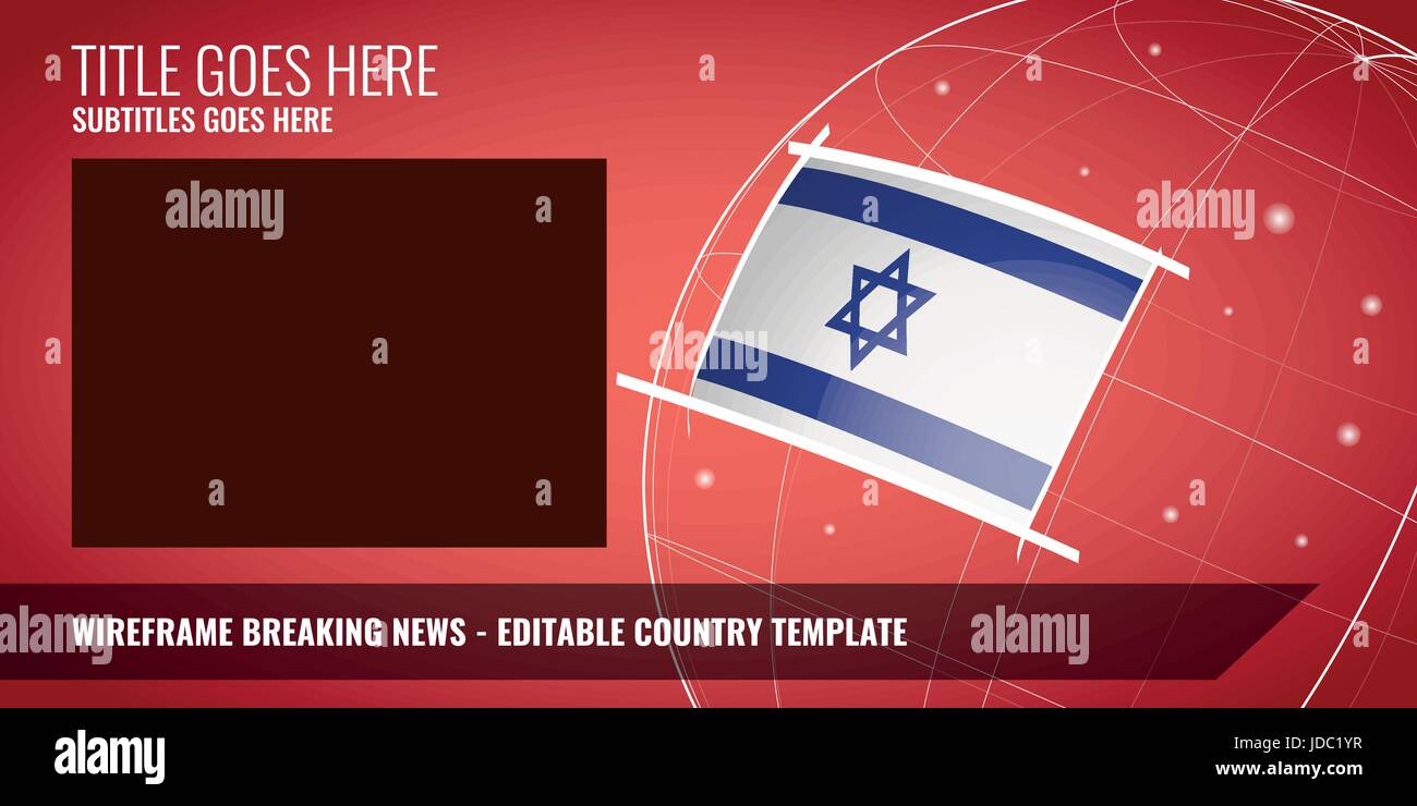 Israel news Stock Vector Images - Alamy
