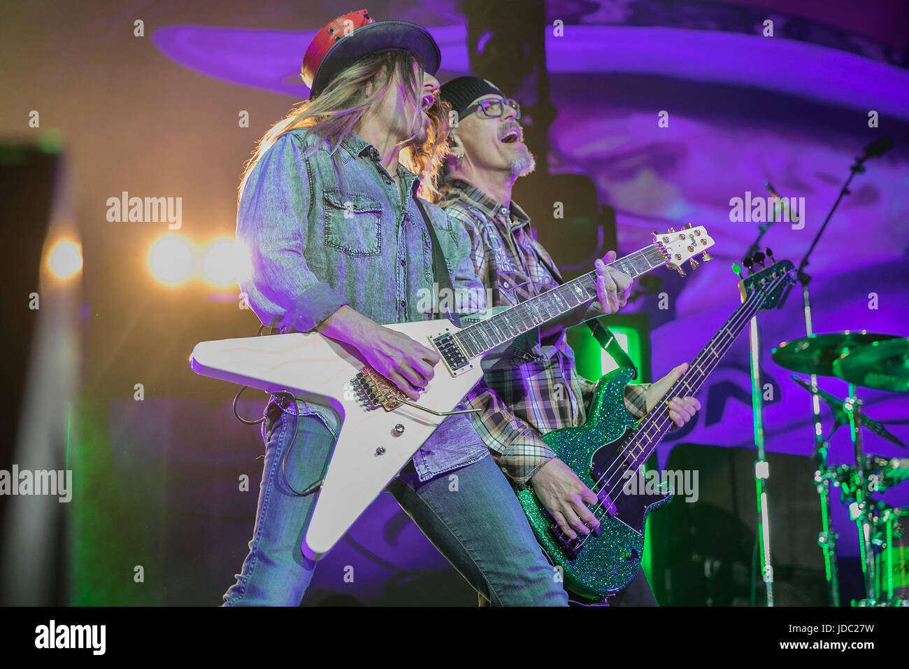 C c deville bobby dall poison performs on june13 hi-res stock ...