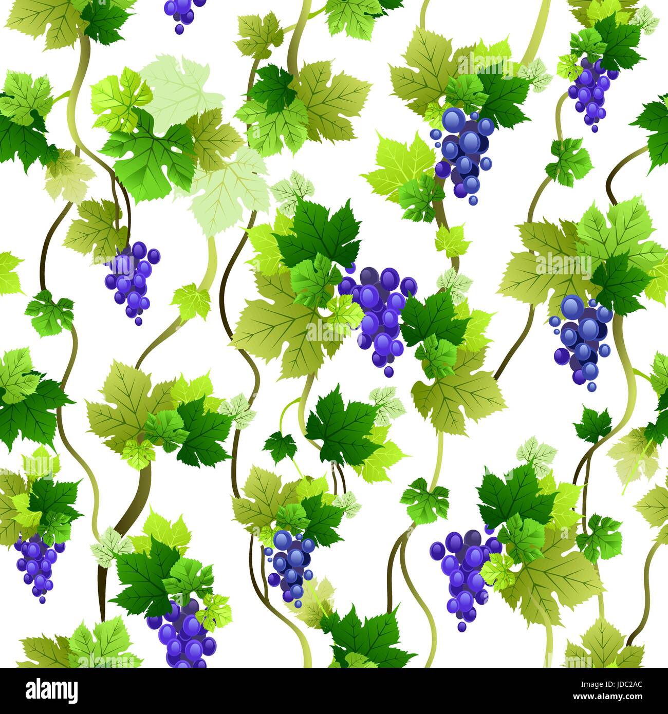 Blue grapes seamless pattern. The natural design banner,ticket, leaflet ...