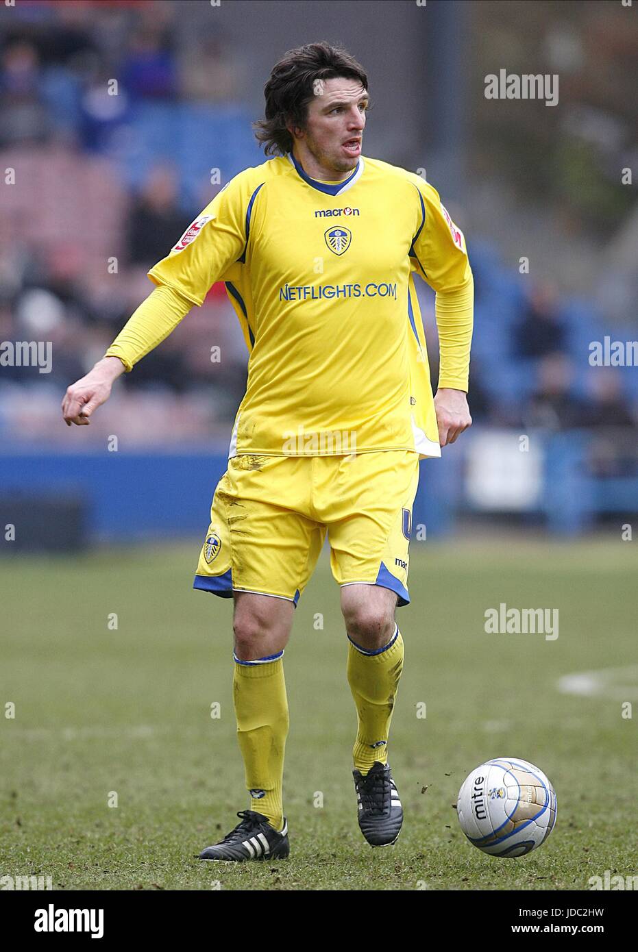 JONATHAN DOUGLAS LEEDS UNITED FC THE GALPHARM STADIUM HUDDERSFIELD ...
