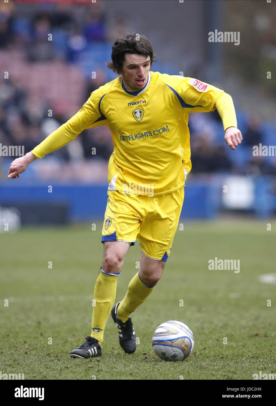 JONATHAN DOUGLAS LEEDS UNITED FC THE GALPHARM STADIUM HUDDERSFIELD ...