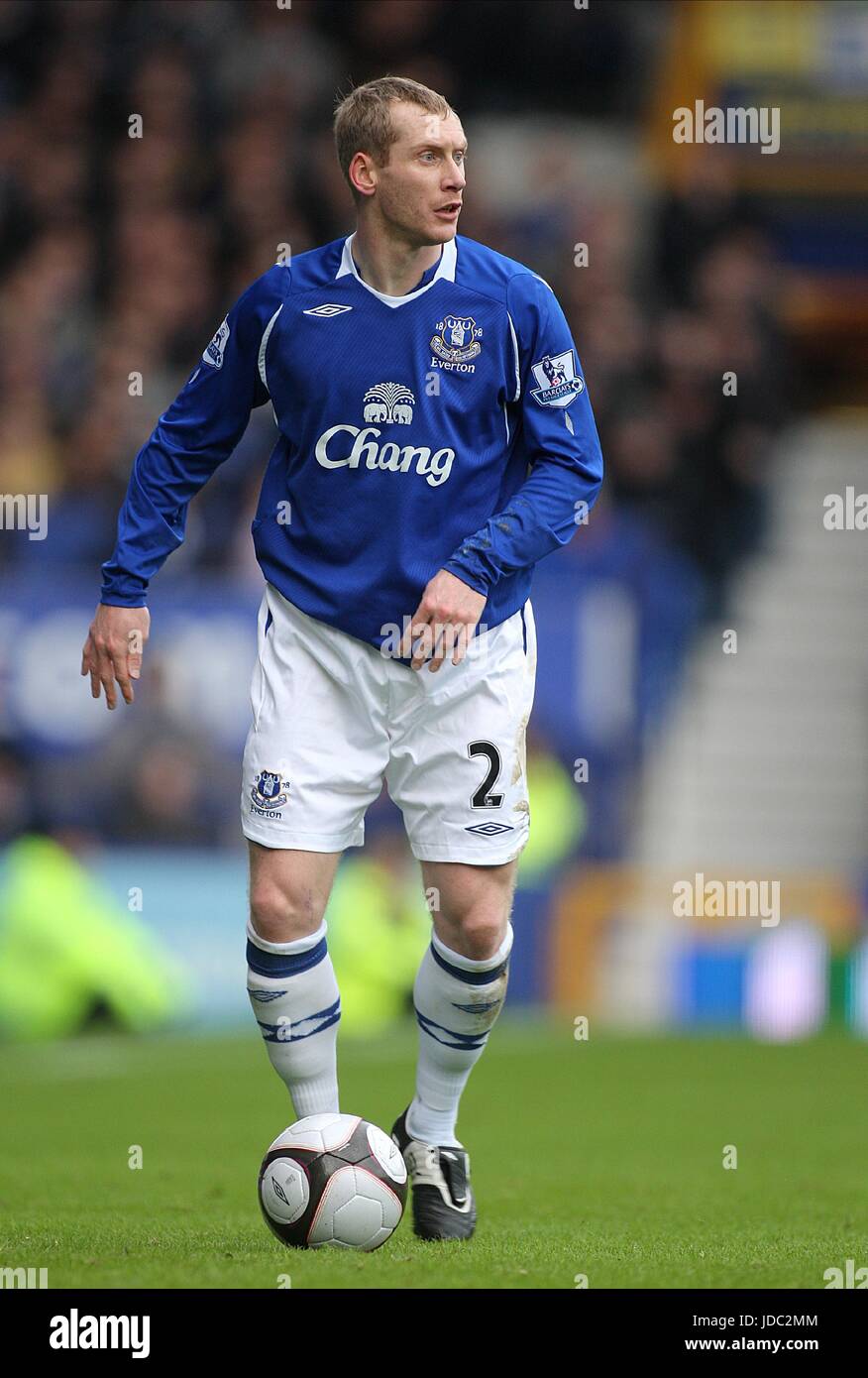 TONY HIBBERT EVERTON FC GOODISON PARK LIVERPOOL ENGLAND 15 February ...