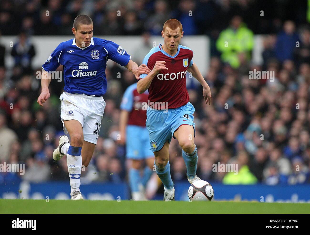 JACK RODWELL & STEVE SIDWELL EVERTON V ASTON VILLA GOODISON PARK ...