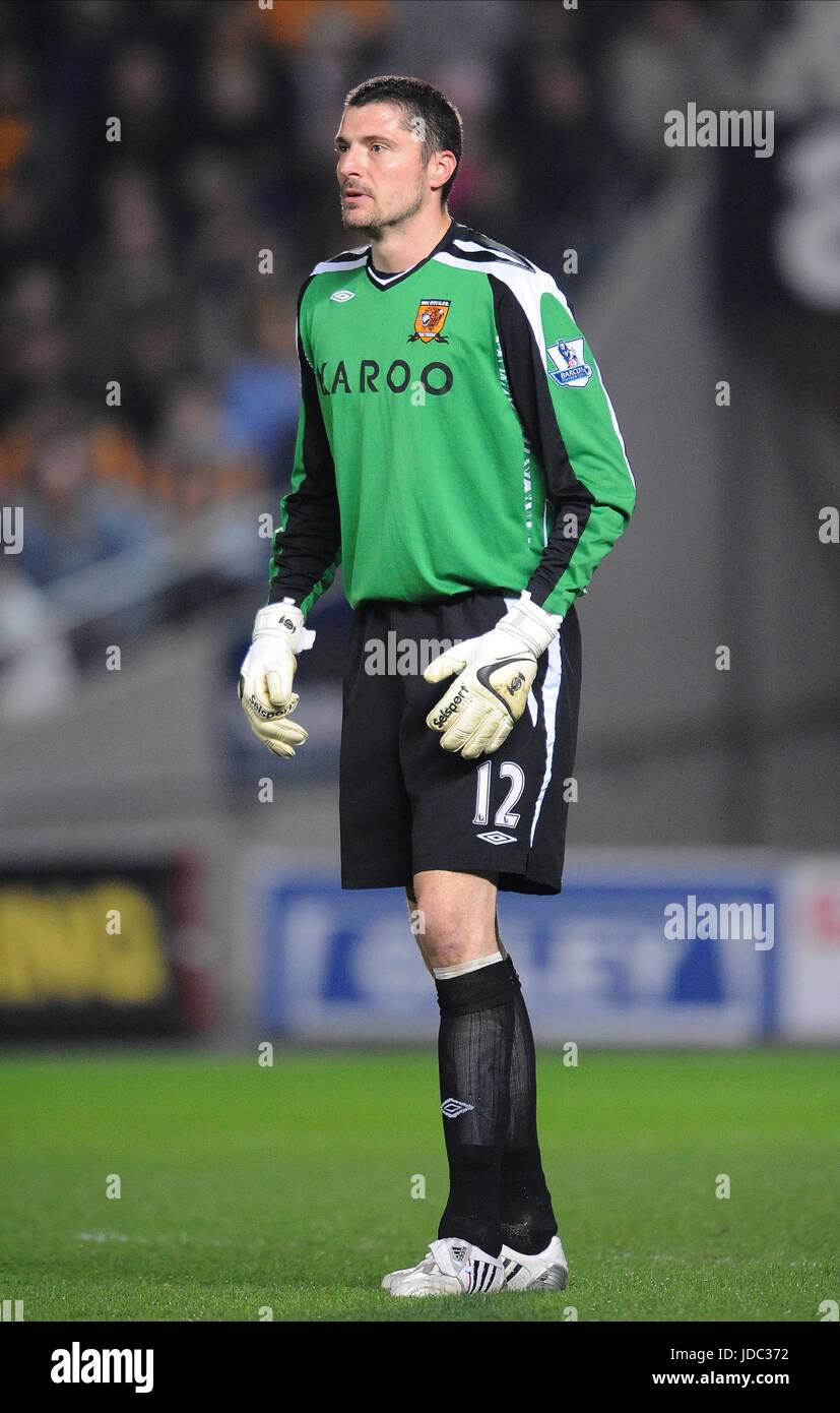 MATT DUKE HULL CITY FC KC STADIUM HULL ENGLAND 23 February 2009 Stock ...