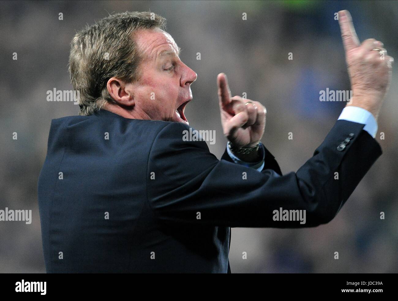 HARRY REDKNAPP TOTTENHAM HOTSPUR FC MANAGER KC STADIUM HULL ENGLAND 23 ...