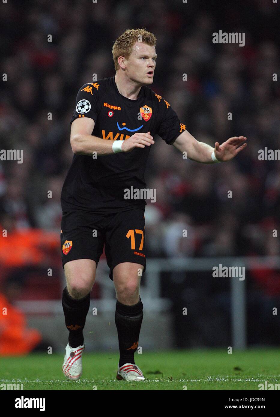 JOHN ARNE RIISE ARSENAL V AS ROMA EMIRATES STADIUM LONDON ENGLAND 24 ...