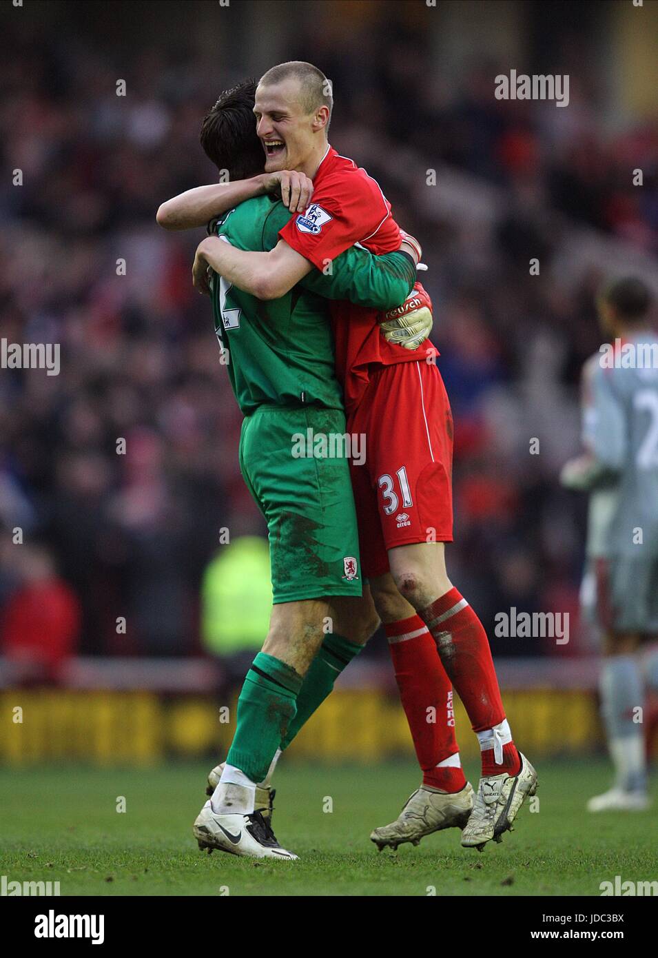 DAVID WHEATER & BRAD JONES CEL MIDDLESBROUGH V LIVERPOOL THE RIVERSIDE ...