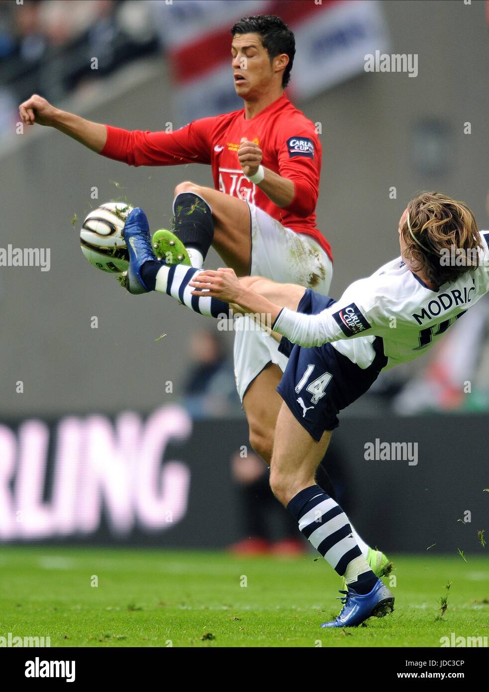 RONALDO & LUKA MODRIC MANCHESTER UNITED V TOTTENHAM WEMBLEY STADIUM ...