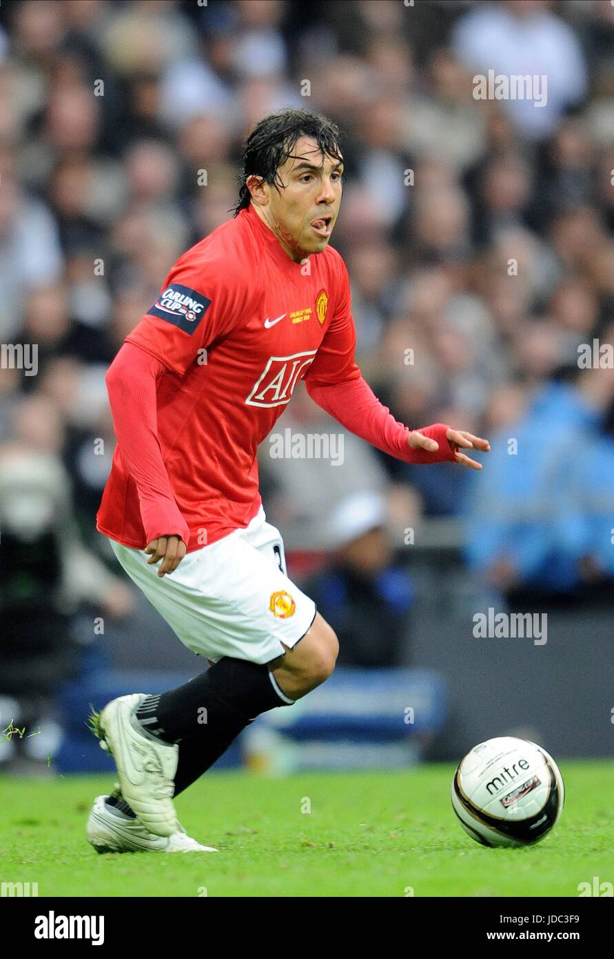 CARLOS TEVEZ MANCHESTER UNITED FC WEMBLEY STADIUM LONDON ENGLAND 01 ...