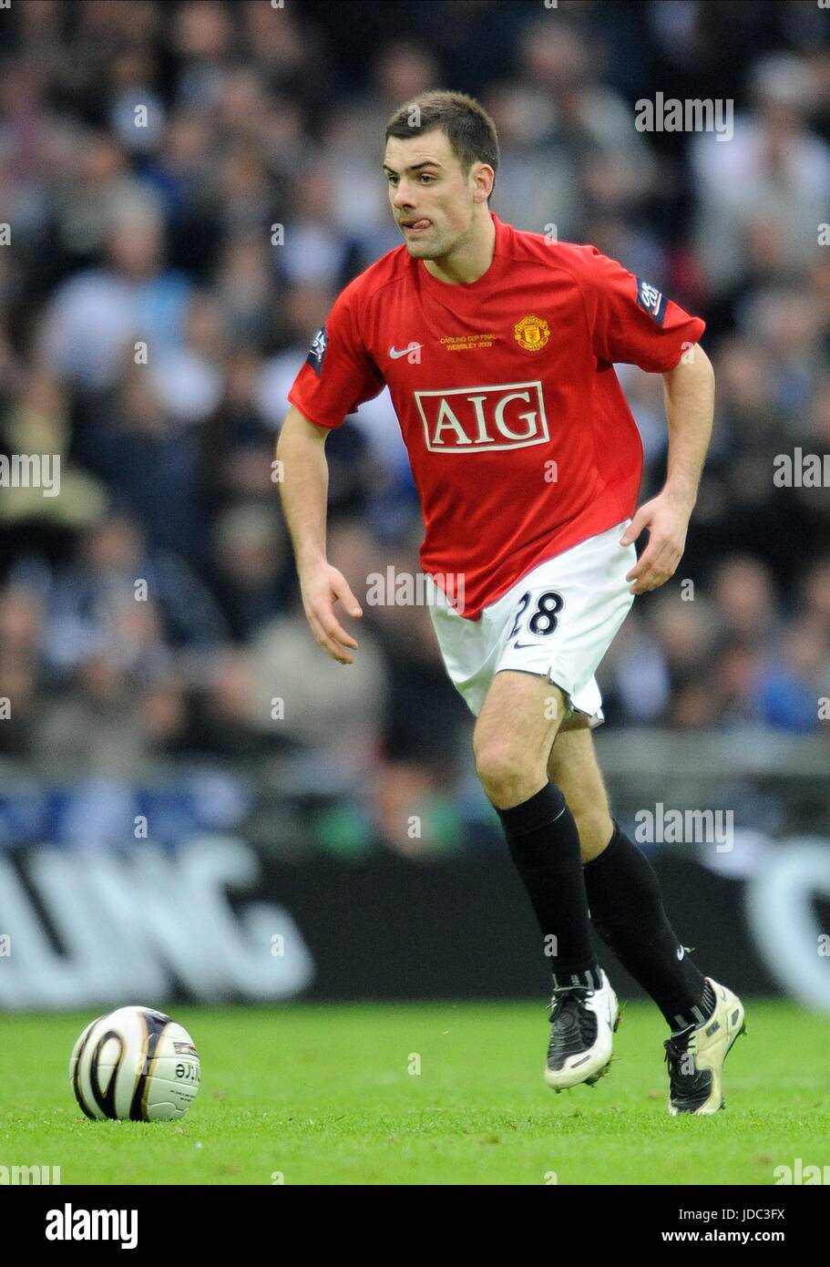 DARRON GIBSON MANCHESTER UNITED FC WEMBLEY STADIUM LONDON ENGLAND 01 ...