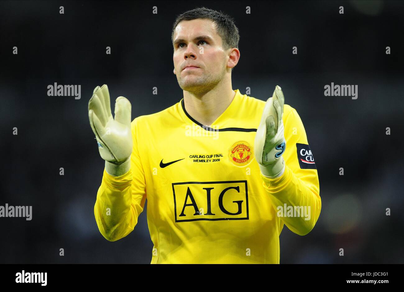 BEN FOSTER MANCHESTER UNITED FC WEMBLEY STADIUM LONDON ENGLAND 01 March ...