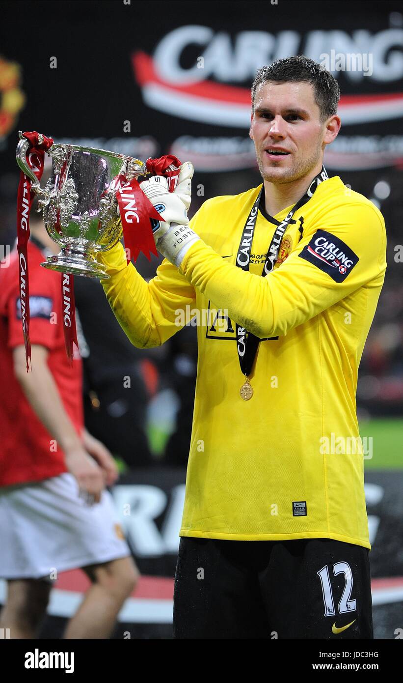 BEN FOSTER MANCHESTER UNITED FC WEMBLEY STADIUM LONDON ENGLAND 01 March ...