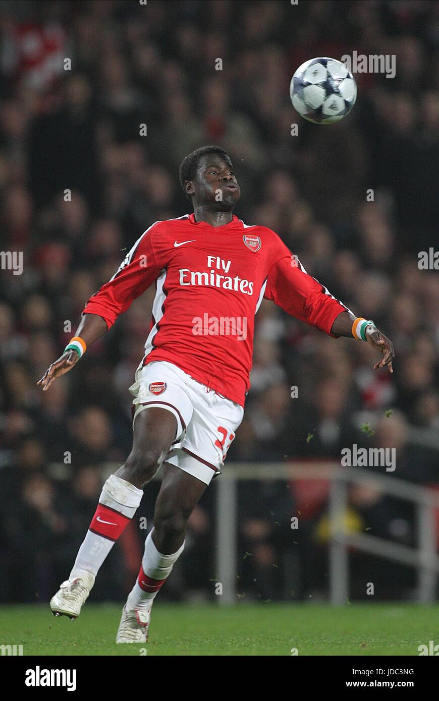 EMMANUEL EBOUE ARSENAL FC EMIRATES STADIUM LONDON ENGLAND 24 February ...