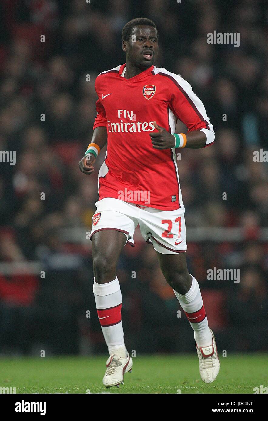 EMMANUEL EBOUE ARSENAL FC EMIRATES STADIUM LONDON ENGLAND 24 February ...