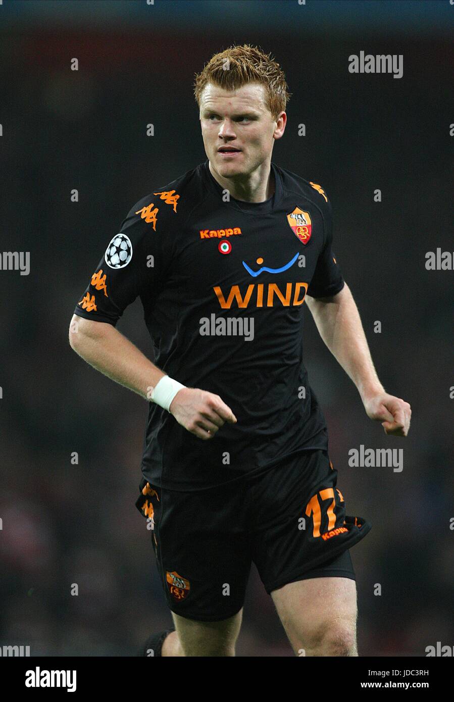 JOHN ARNE RIISE AS ROMA EMIRATES STADIUM LONDON ENGLAND 24 February ...