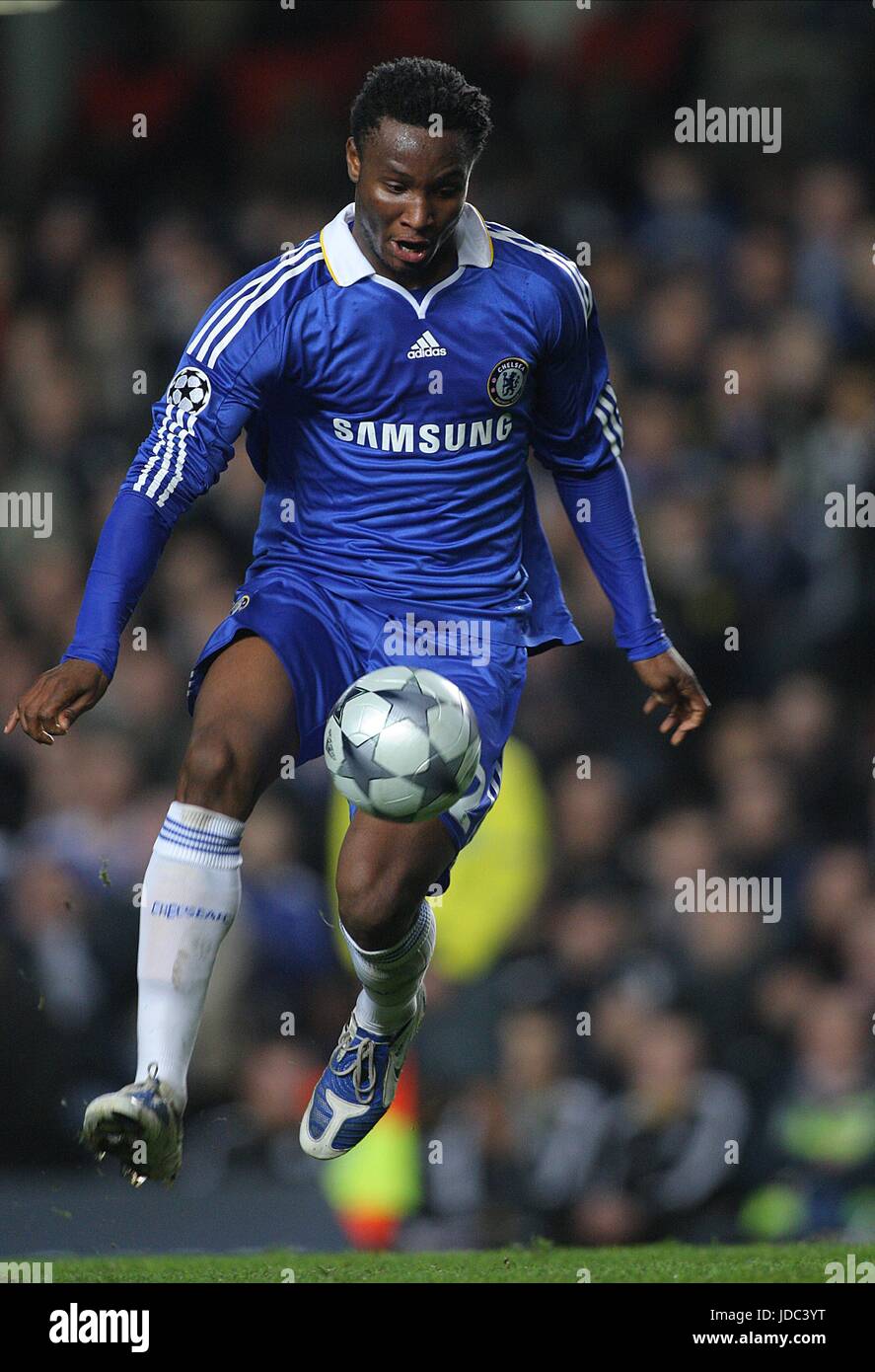 JOHN OBI MIKEL CHELSEA FC STAMFORD BRIDGE LONDON ENGLAND 25 February ...