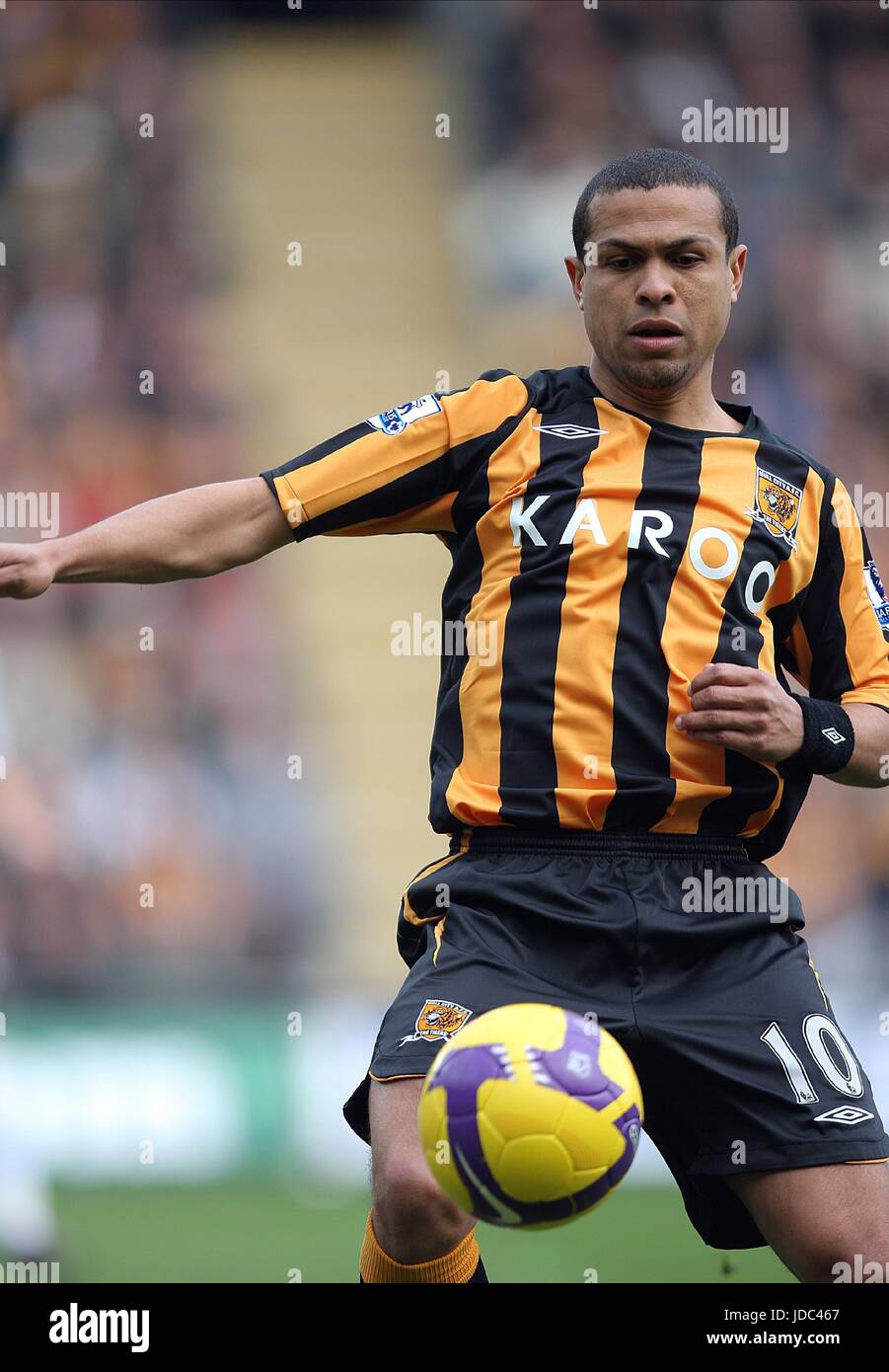 GEOVANNI HULL CITY FC KC STADIUM HULL ENGLAND 01 March 2009 Stock Photo ...