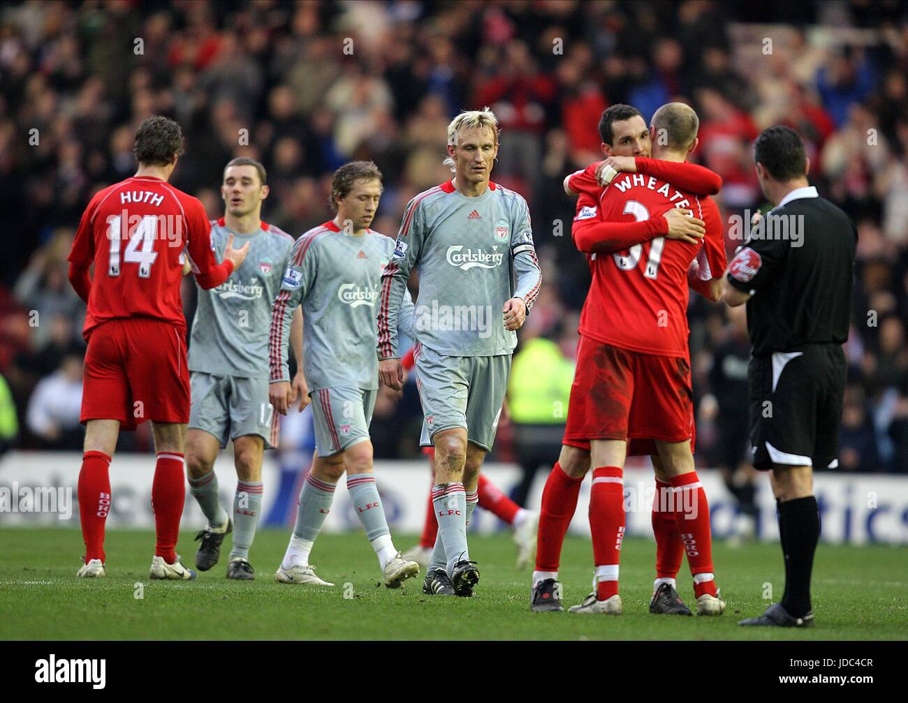 SAMI HYYPIA DEJECTED LIVERPOOL MIDDLESBROUGH V LIVERPOOL THE RIVERSIDE ...