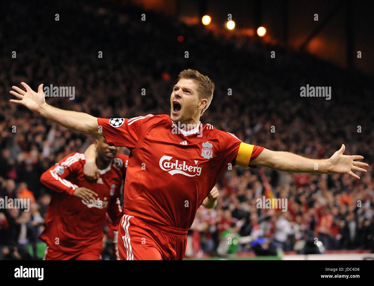 STEVEN GERRARD LIVERPOOL FC ANFIELD LIVERPOOL ENGLAND 10 March 2009 ...