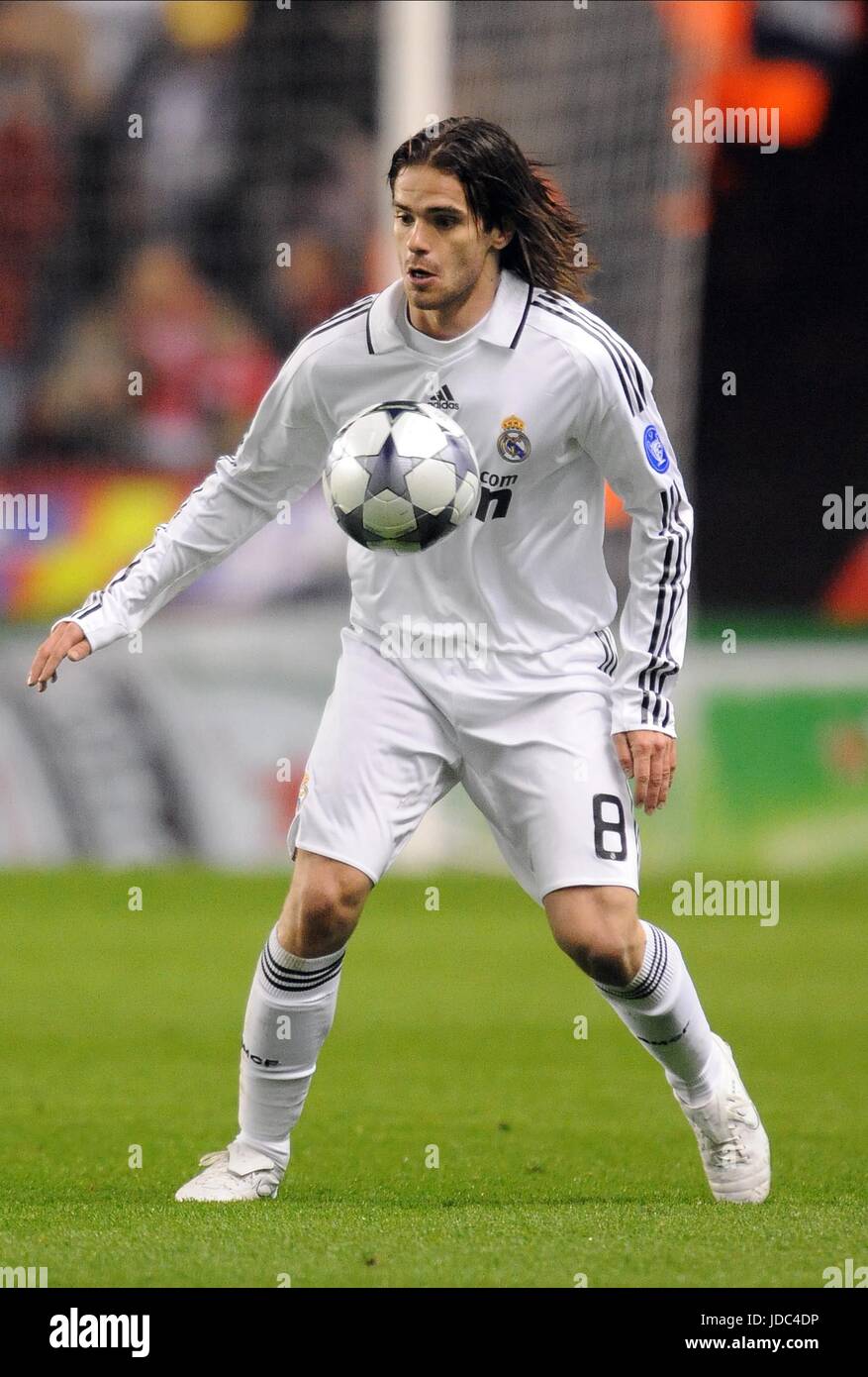 FERNANDO GAGO REAL MADRID ANFIELD LIVERPOOL ENGLAND 10 March 2009 Stock ...