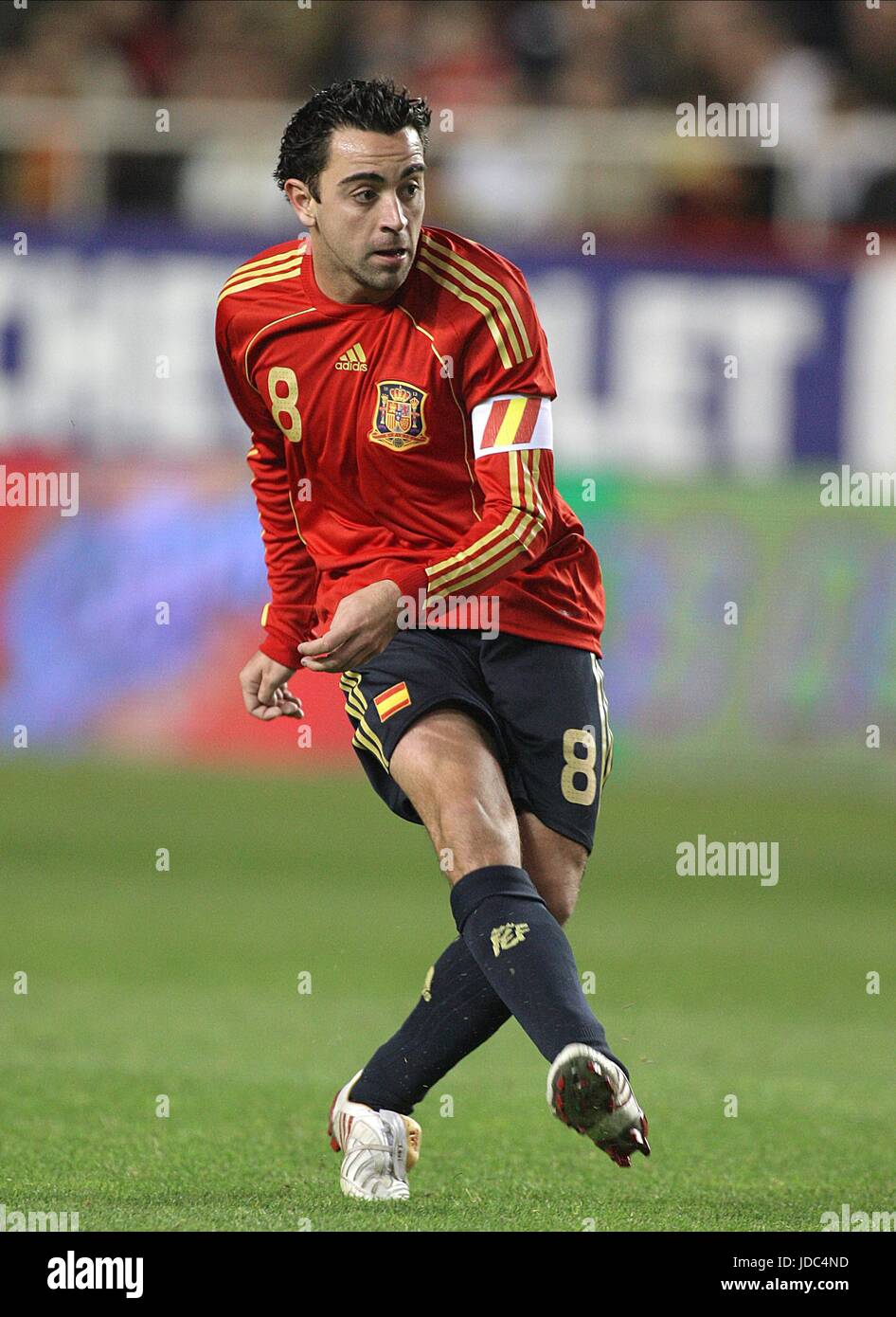 XAVI SPAIN & BARCELONA ESTADIO RAMON SANCHEZ PIZJUAN SEVILLE SPAIN 11 ...