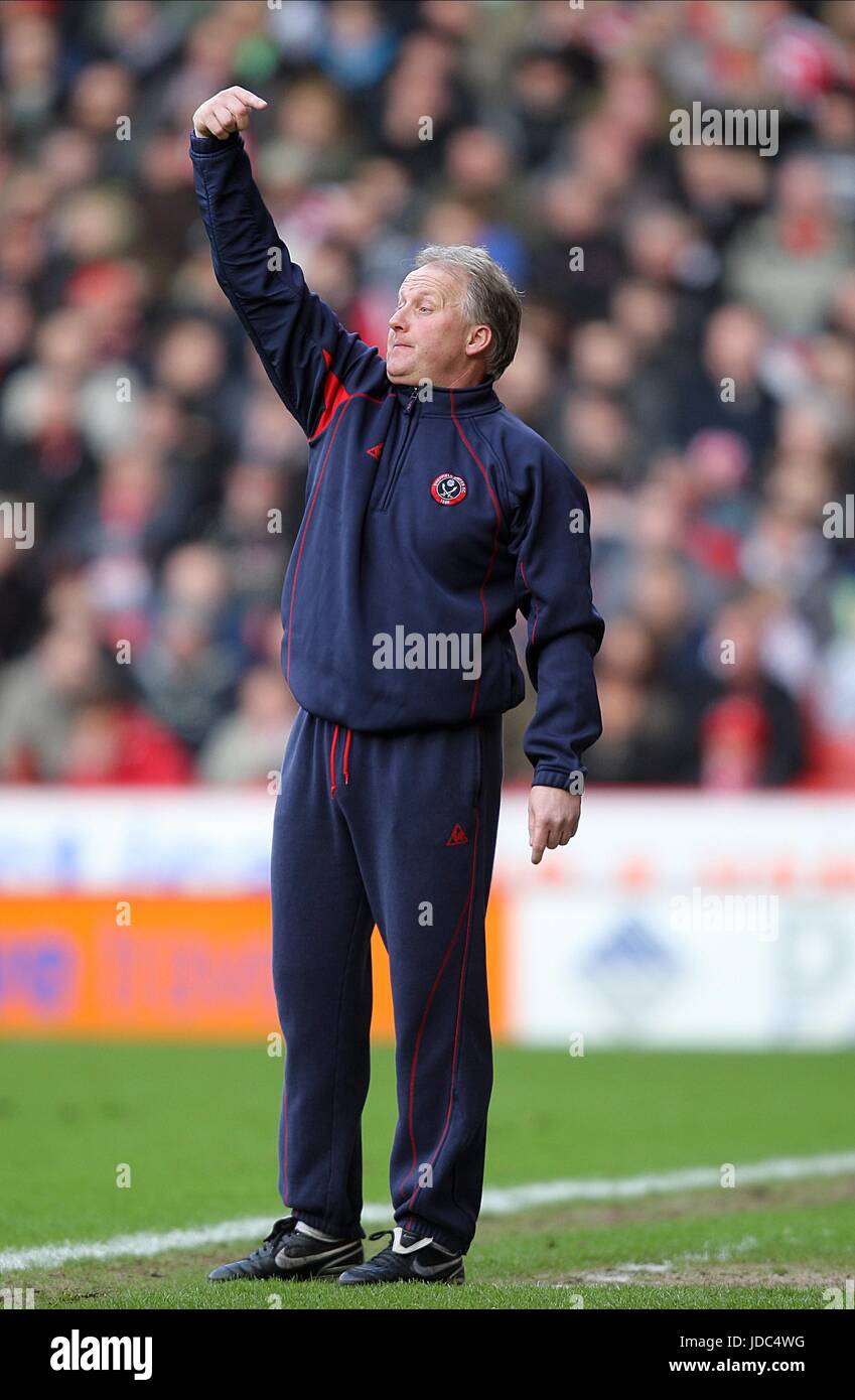 KEVIN BLACKWELL SHEFFIELD UNITED FC MANAGER BRAMALL LANE SHEFFIELD ...