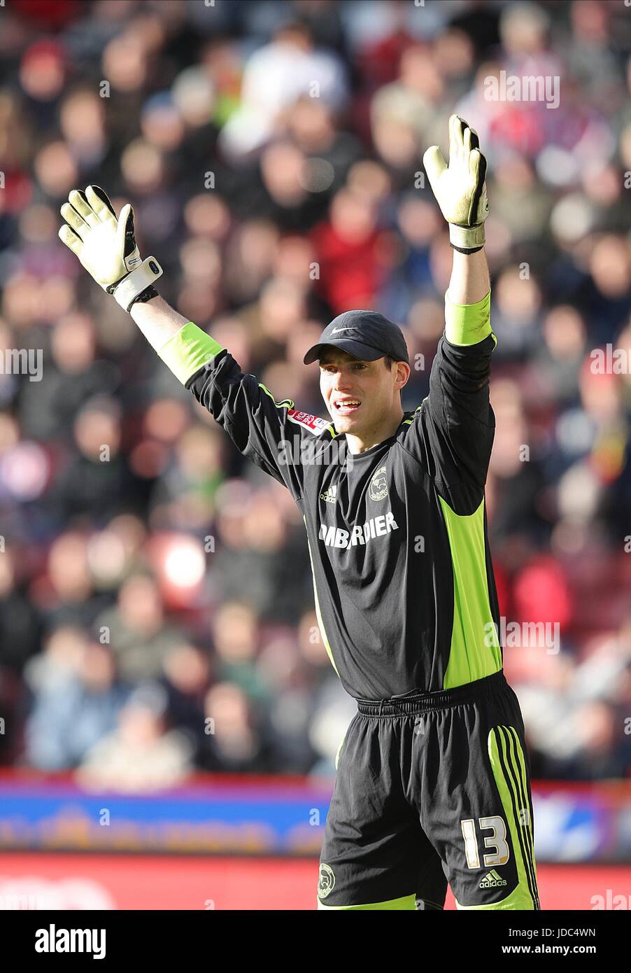 STEPHEN BYWATER DERBY COUNTY FC BRAMALL LANE SHEFFIELD ENGLAND 14 March ...