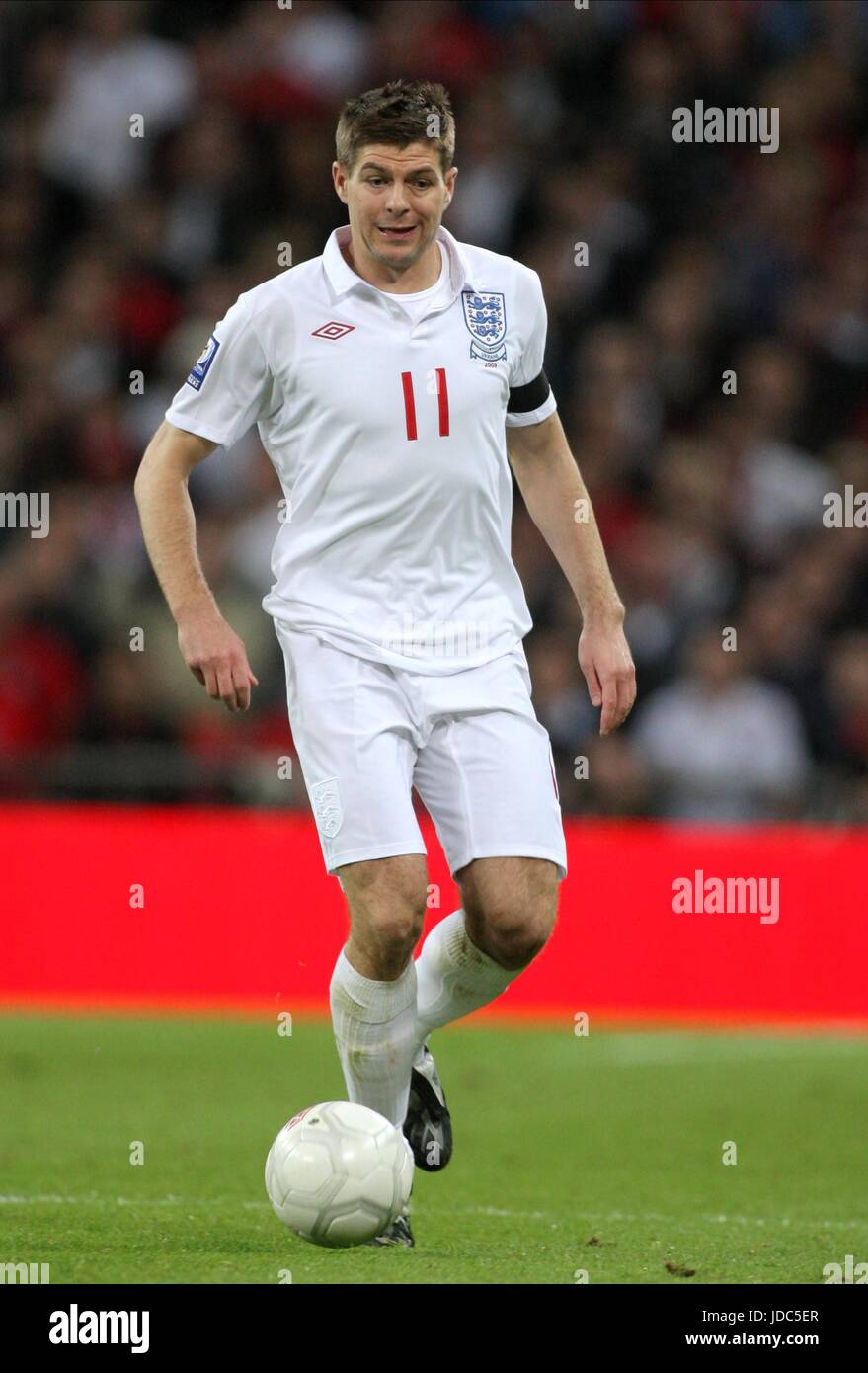 STEVEN GERRARD, ENGLAND and LIVERPOOL FC, ENGLAND V UKRAINE, 2009 Stock ...