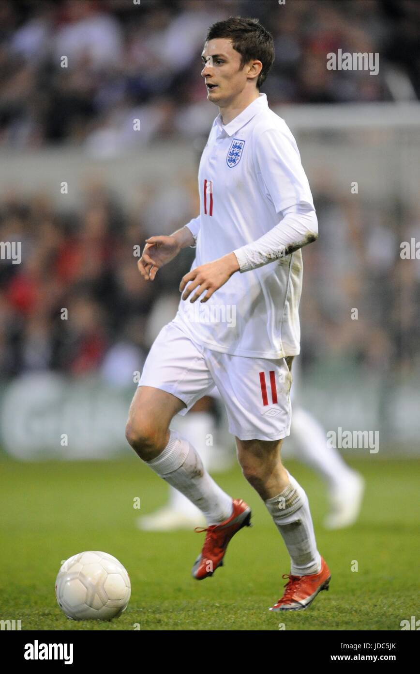 ADAM JOHNSON ENGLAND & MIDDLESBROUGH THE CITY GROUND NOTTINGHAM ENGLAND ...