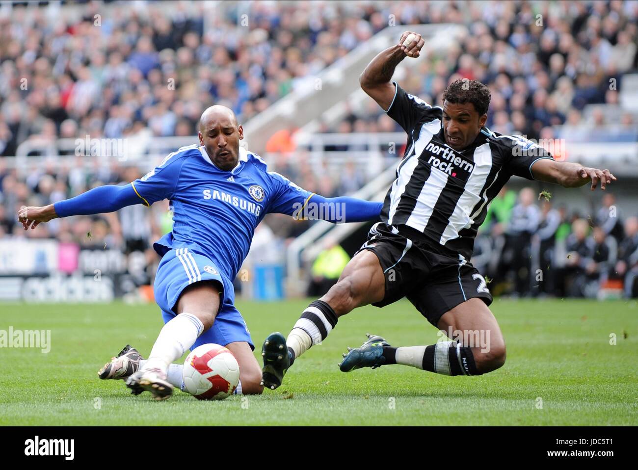 NICOLAS ANELKA & HABIB BEYE NEWCASTLE V CHELSEA ST JAMES PARK NEWCASTLE ...