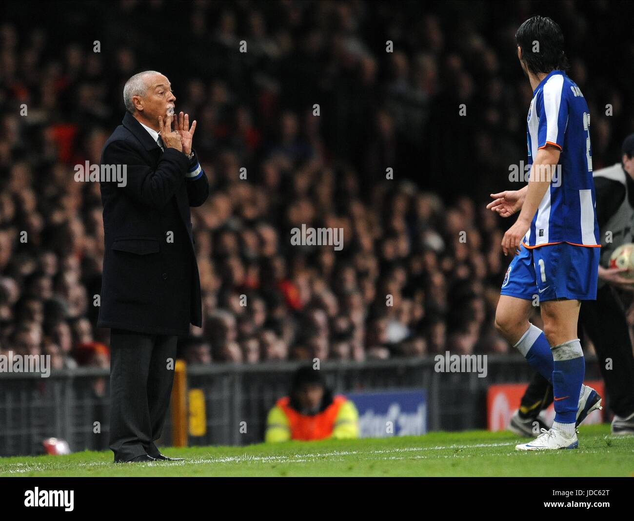 JESUALDO FERREIRA FC PORTO MANAGER OLD TRAFFORD MANCHESTER ENGLAND 07 ...