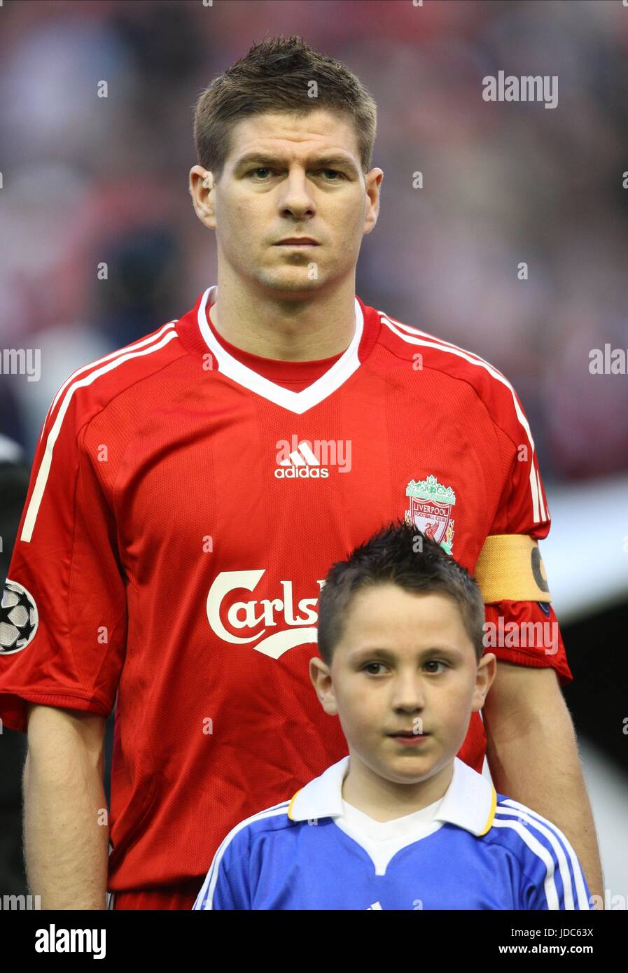 STEVEN GERRARD LIVERPOOL FC ANFIELD LIVERPOOL ENGLAND 08 April 2009 ...